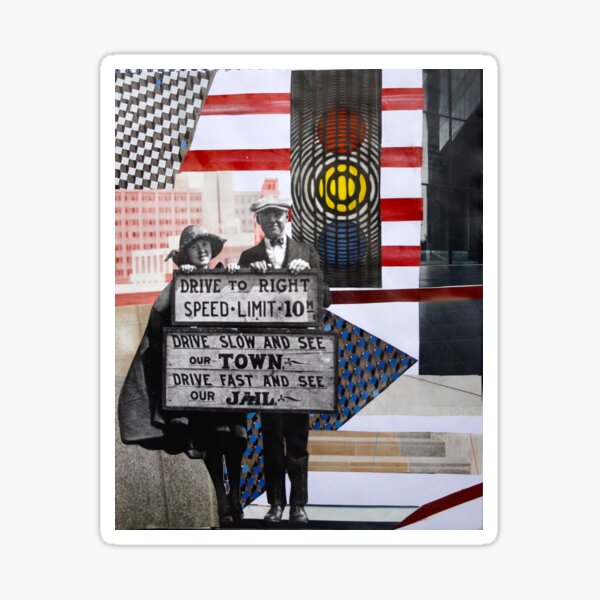 "Drive Slow" Sticker for Sale by SoulthirstyArt | Redbubble