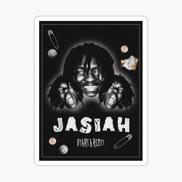 "Jasiah - Start a Riot!" Sticker for Sale by niarodriguez | Redbubble