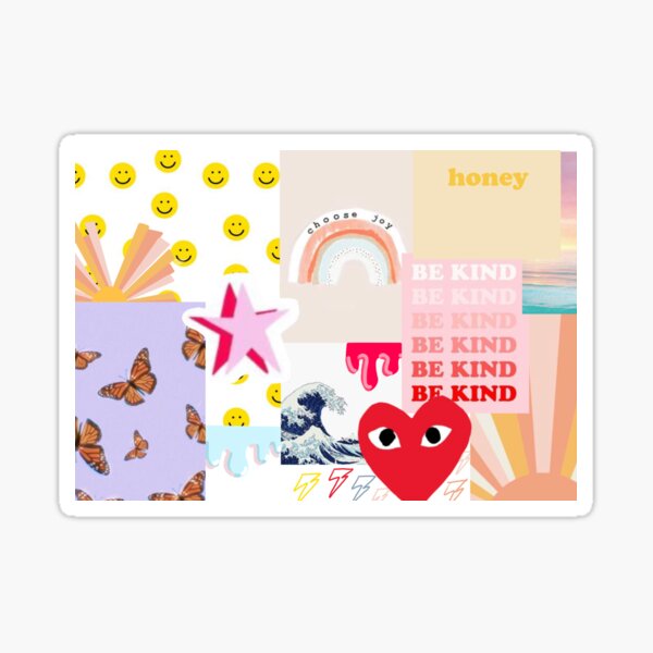 "Aesthetic collage" Sticker by Carohildy | Redbubble