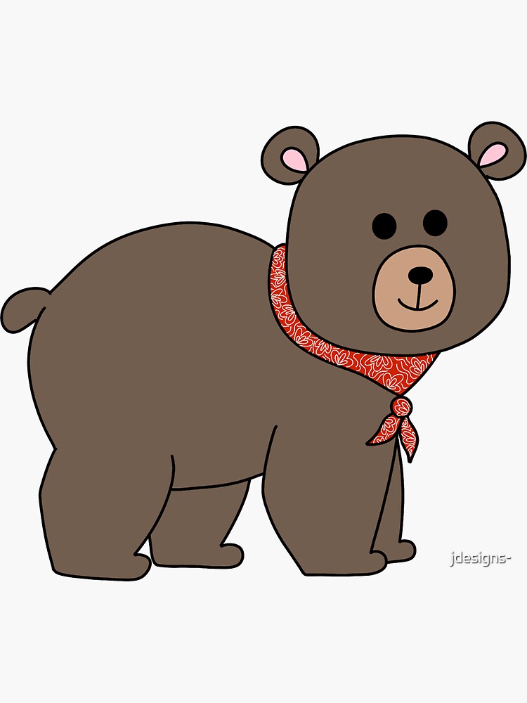 "bear" Sticker for Sale by jdesigns- | Redbubble