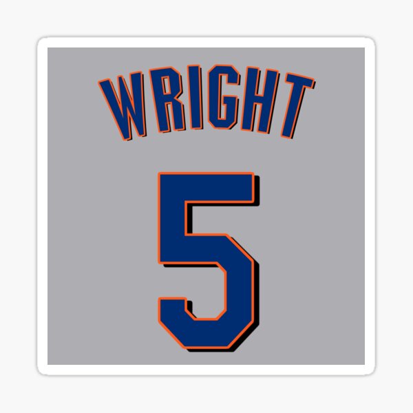 "David Wright Jersey" Sticker for Sale by positiveimages | Redbubble