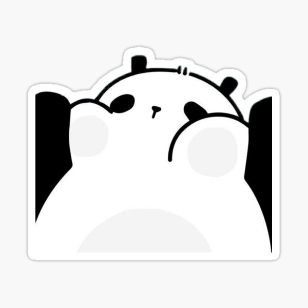 "Fat panda" Sticker for Sale by Kingzi | Redbubble