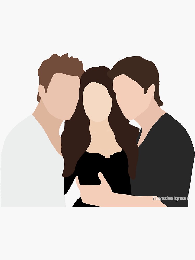 "TVD" Sticker for Sale by marsdesignsss | Redbubble