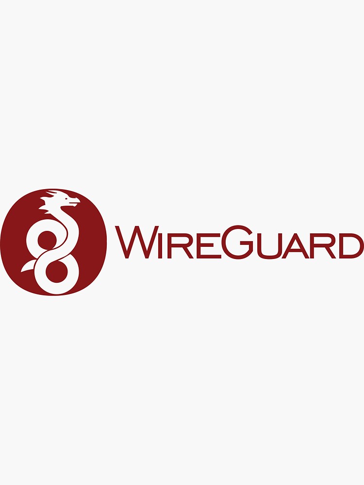 "WireGuard VPN Logo Text" Sticker for Sale by TrinTragula | Redbubble