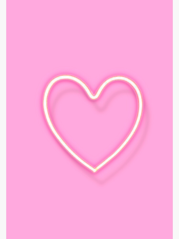 "Pink Heart Neon Sign" Sticker for Sale by PaisleyF1 | Redbubble