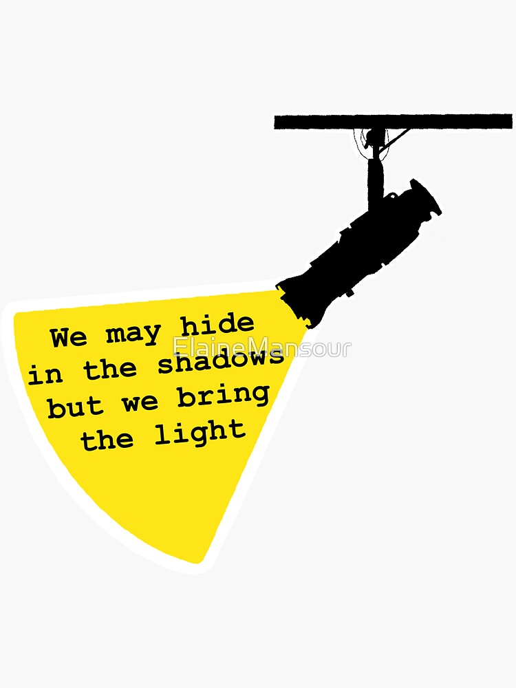 "Tech Crew Spotlight" Sticker for Sale by ElaineMansour | Redbubble