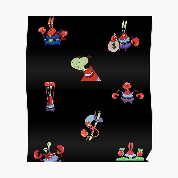 "Mr. Krabs Pack" Poster by mariaadesigns | Redbubble