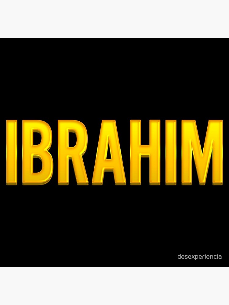 Ibrahim Name Logo