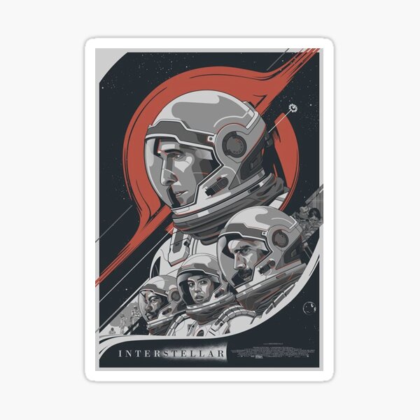 "Interstellar" Sticker for Sale by JACKSPOSTER | Redbubble