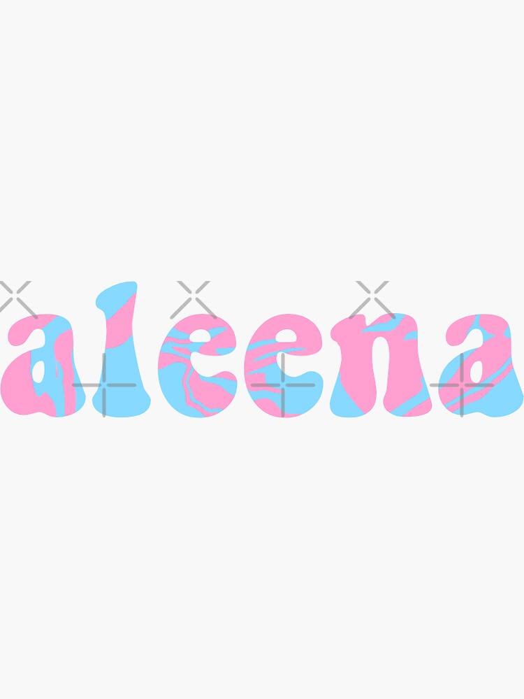 Aleena Name Logo