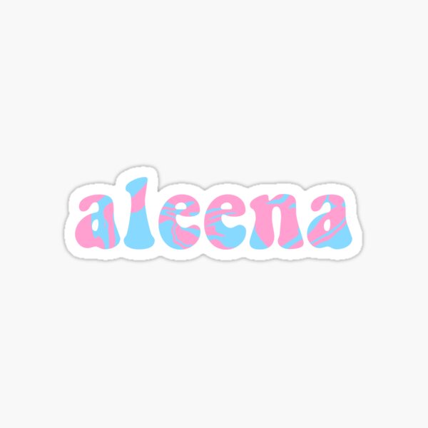 Aleena Name Stickers | Redbubble
