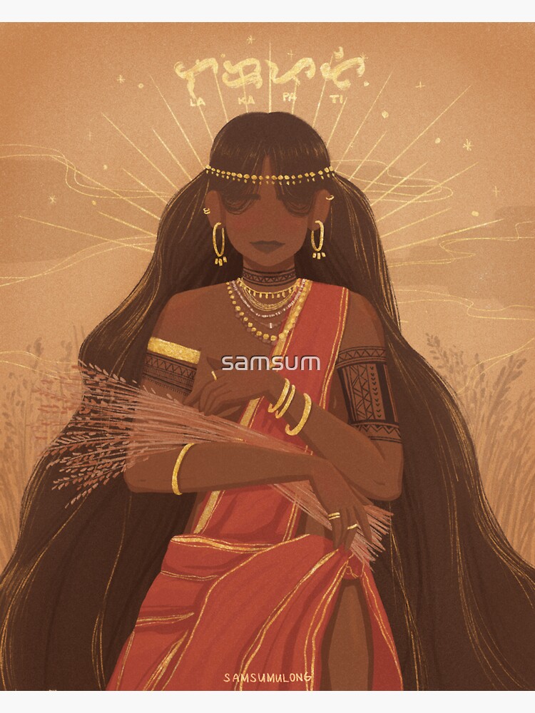 Pegatina «Lakapati | Diosa hermafrodita de la fertilidad y la ...