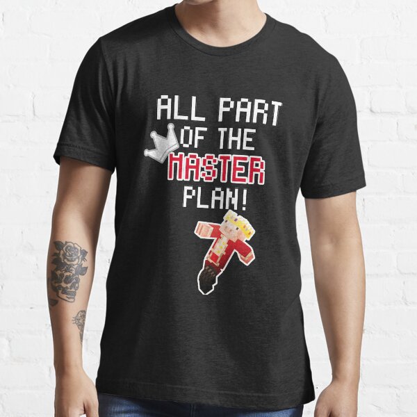 "Technoblade ALL PART OF THE MASTER PLAN!" T-shirt for Sale by xermerch ...