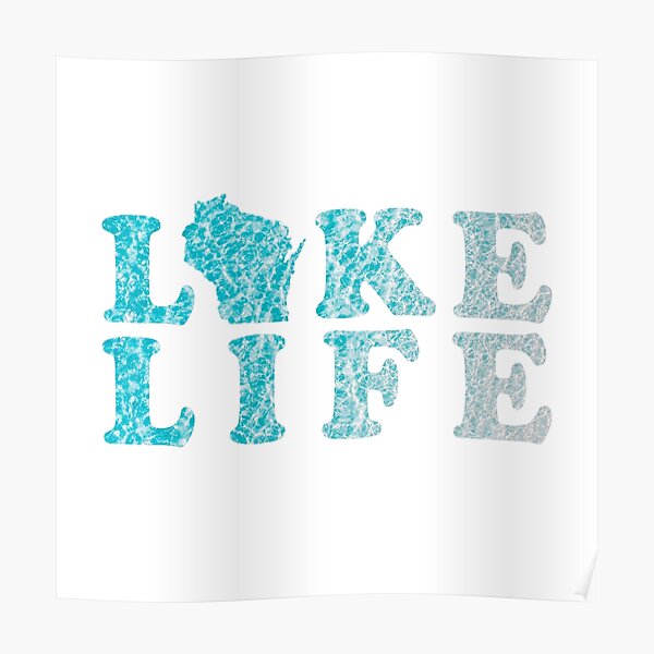 "Wisconsin Lake Life in the Great Lakes" Poster by GreatLakesLocal ...