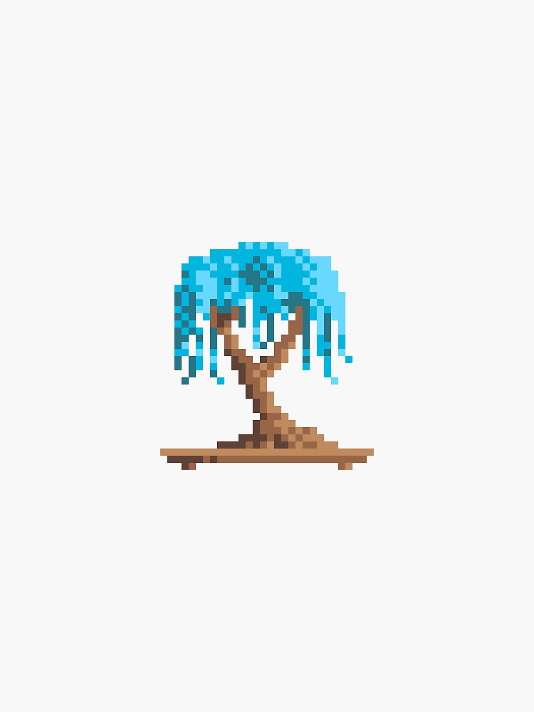 "Pixel Art Bonsai Tree" Sticker by zprs | Redbubble