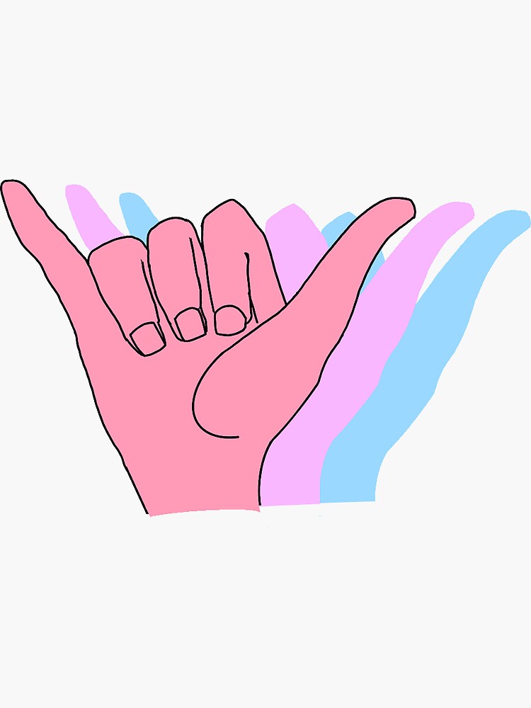 "yolo hand" Sticker by rosedesigns1 | Redbubble