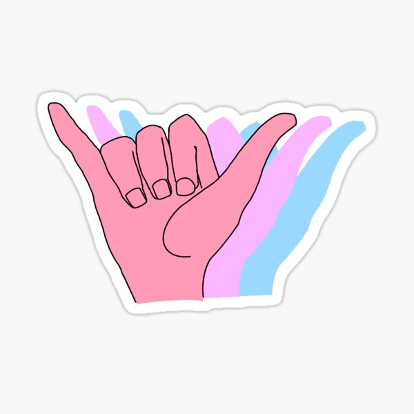 "yolo hand" Sticker by rosedesigns1 | Redbubble