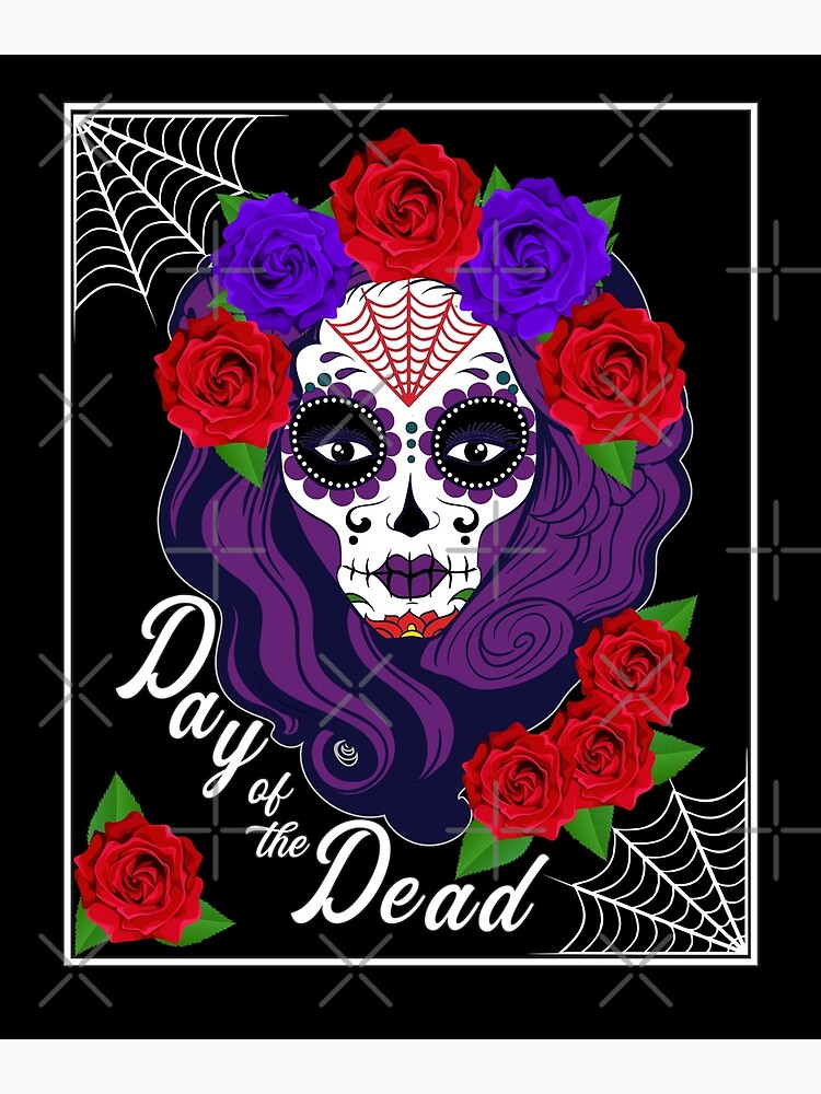 "La Catrina Day of the Dead Mexican Art T-shirt for Women" Poster by ...