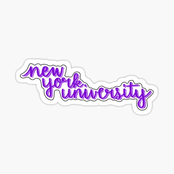 "NYU sticker " Sticker for Sale by Juliaselew | Redbubble