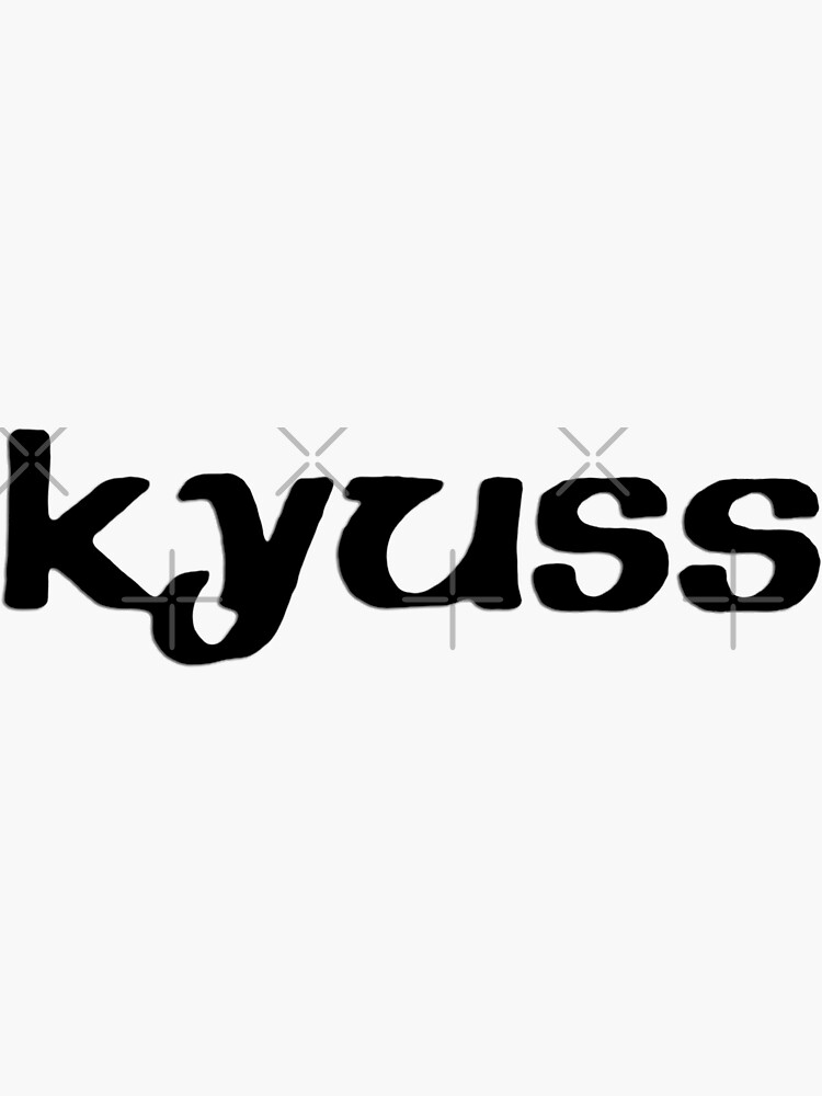 "LOGO NAME BLACK KYUSS BAND " Sticker for Sale by cstuchberry2n | Redbubble