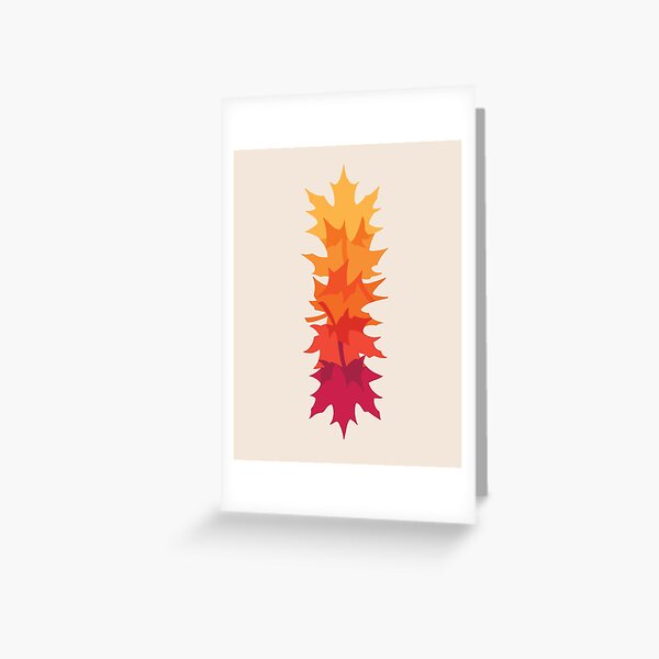 "Falling Maple : Warm" Greeting Card by Waynem79 | Redbubble