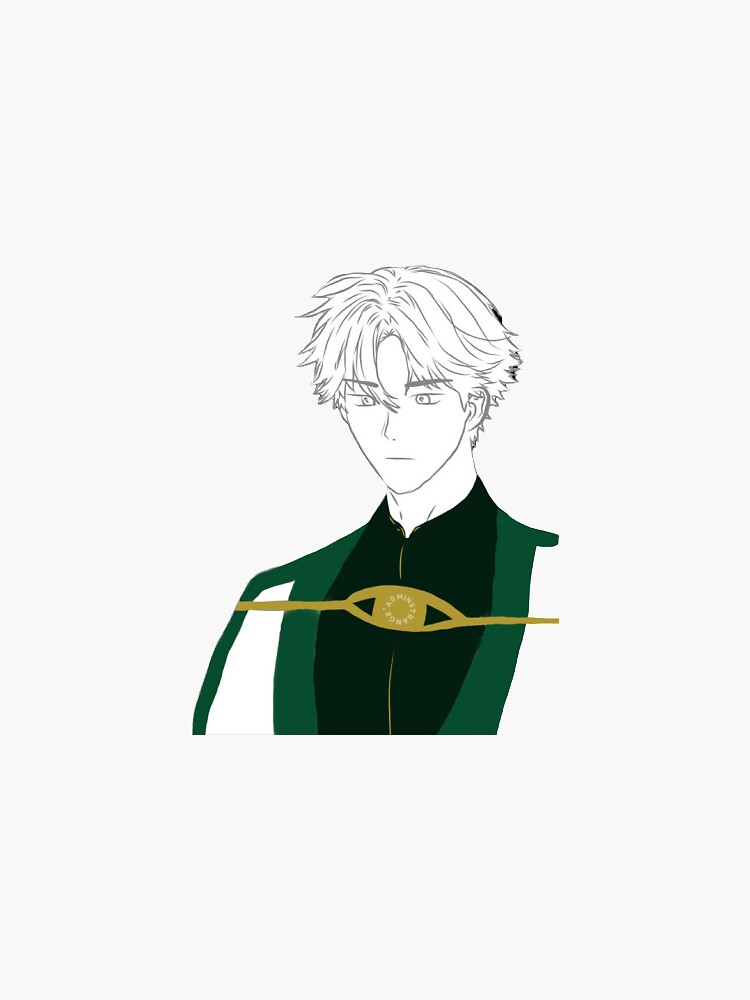 "Jumin Han in Mint Eye (Mystic Messenger)" Sticker for Sale by ...