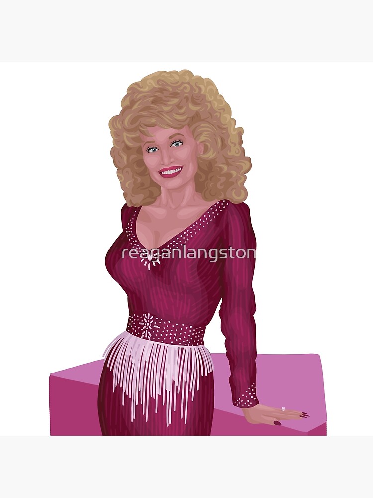 "Dolly Parton in Pink" Art Print by reaganlangston | Redbubble
