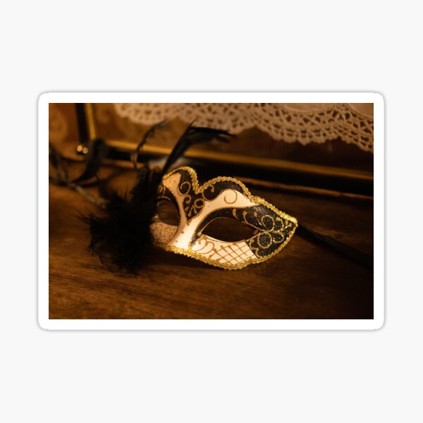 "Masquerade" Sticker for Sale by ElusiveEdamame | Redbubble