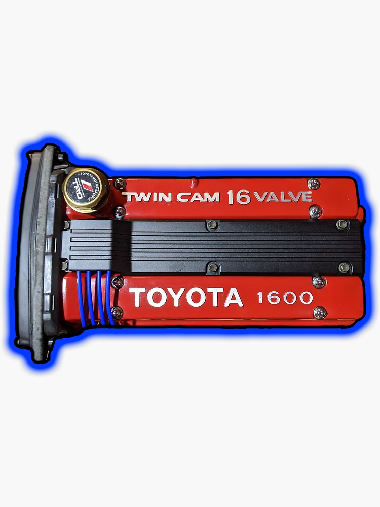 "4AGE Redtop" Sticker for Sale by Cars-on-Shirts | Redbubble