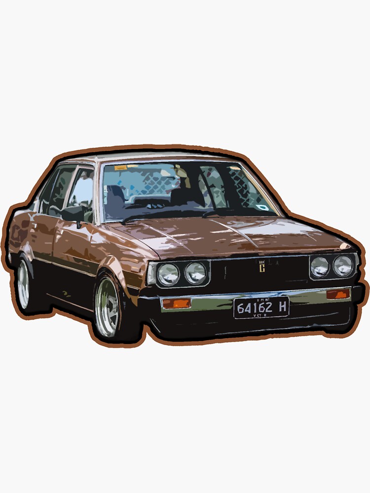 "Brown Cartoon KE70" Sticker for Sale by Cars-on-Shirts | Redbubble