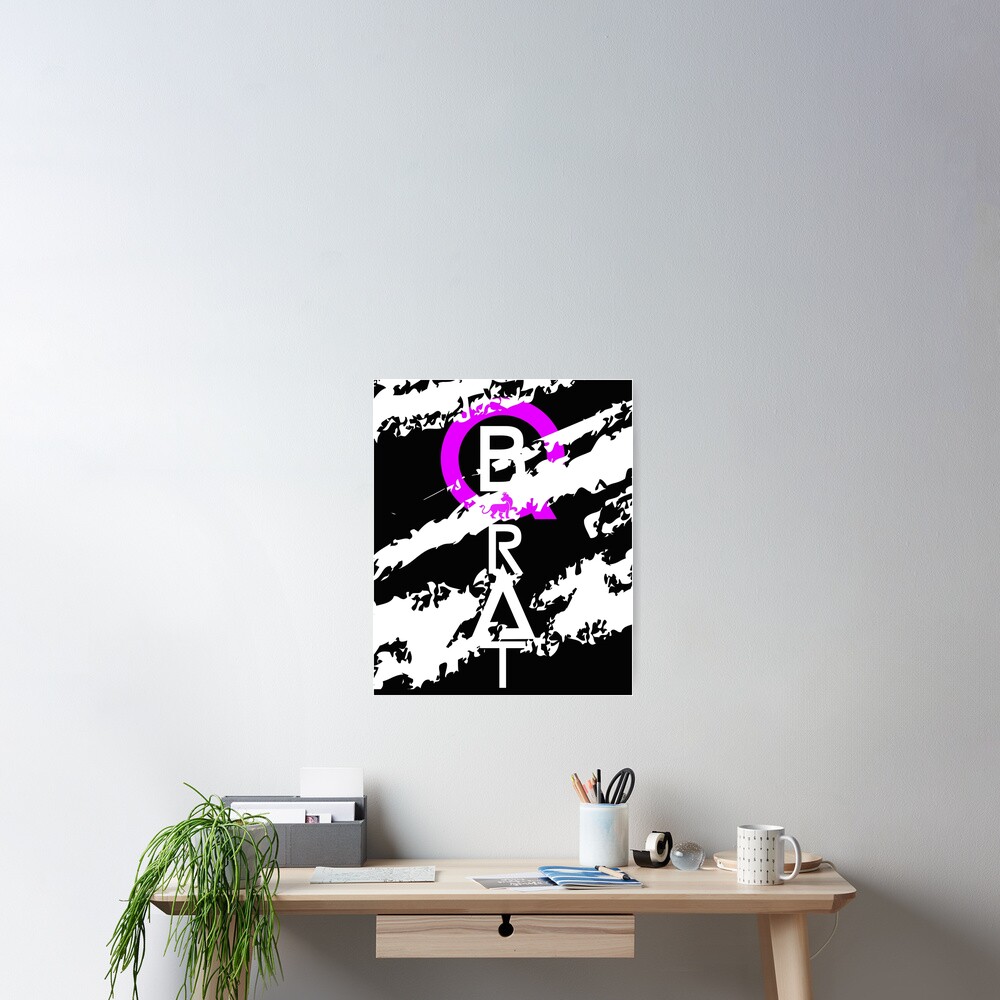 "QUEEN BRAT" Poster by ethosessential | Redbubble