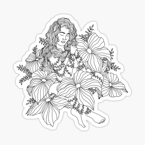 "Nymph" Sticker for Sale by Marionalas2 | Redbubble
