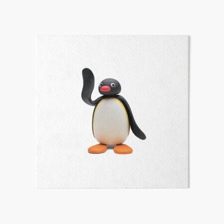 "Pingu waving" Art Board Print by simplysharon | Redbubble