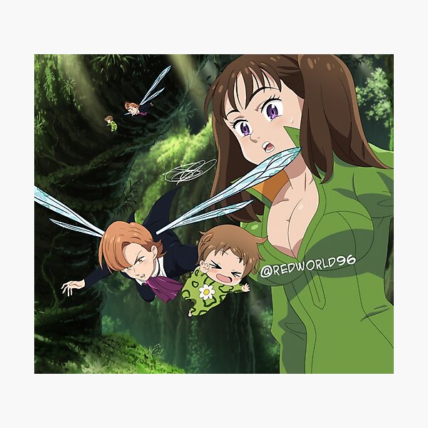 "King and Diane, Nanatsu no Taizai" Photographic Print for Sale by Redworld96 | Redbubble