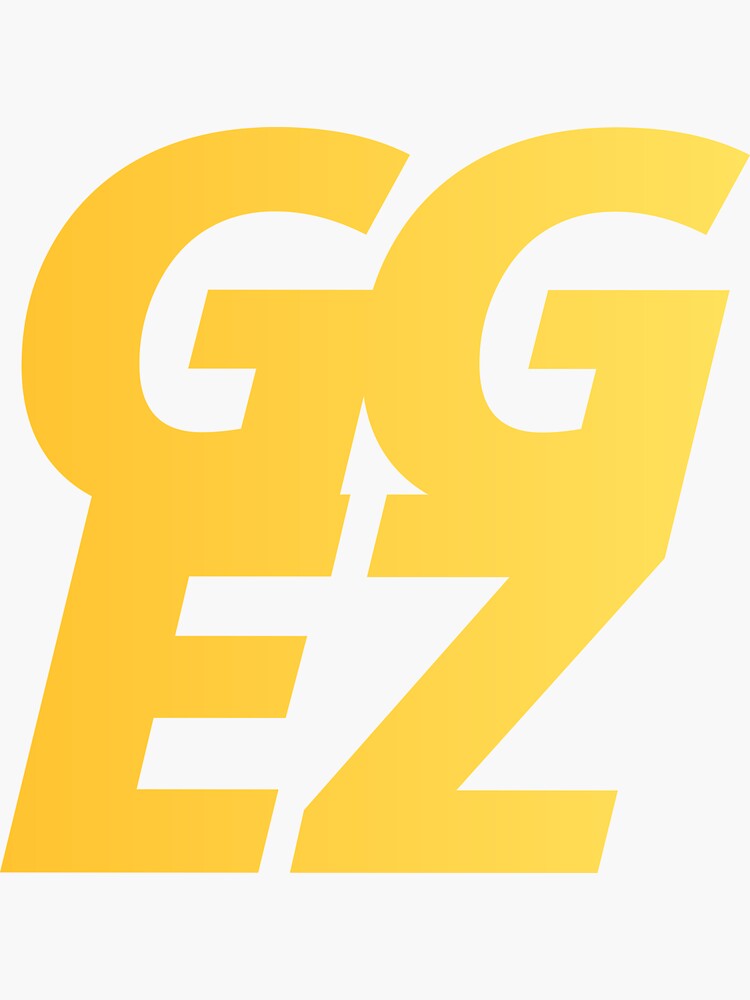Ggez Good Game Easy Sticker For Sale By Bergshop Redbubble 