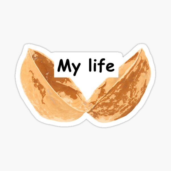 "Life In A Nutshell" Sticker for Sale by mamoshop | Redbubble