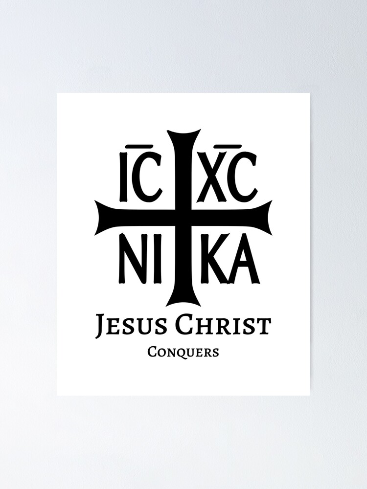"Jesus Christ Conquers " Poster for Sale by ExOrienteLux | Redbubble