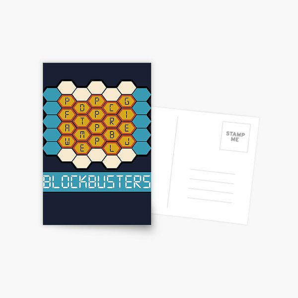 "Retro 80s Blockbusters TV Quiz Show" Postcard for Sale by McPod ...