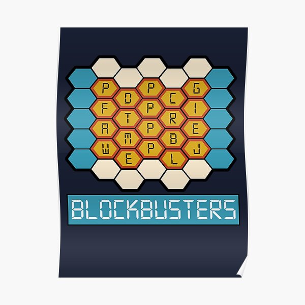 "Retro 80s Blockbusters TV Quiz Show" Poster by McPod | Redbubble