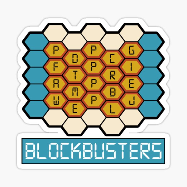 "Retro 80s Blockbusters TV Quiz Show" Sticker for Sale by McPod | Redbubble