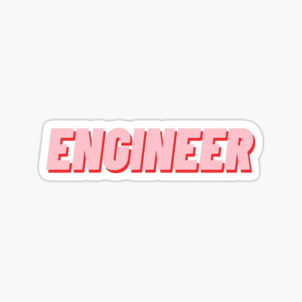 "Engineer" Sticker for Sale by polishalpaca | Redbubble