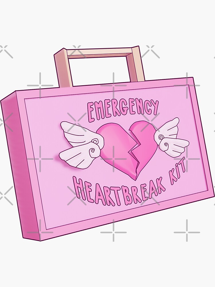 "Medical Heartbreak Kit" Sticker by VelvepeachShop | Redbubble
