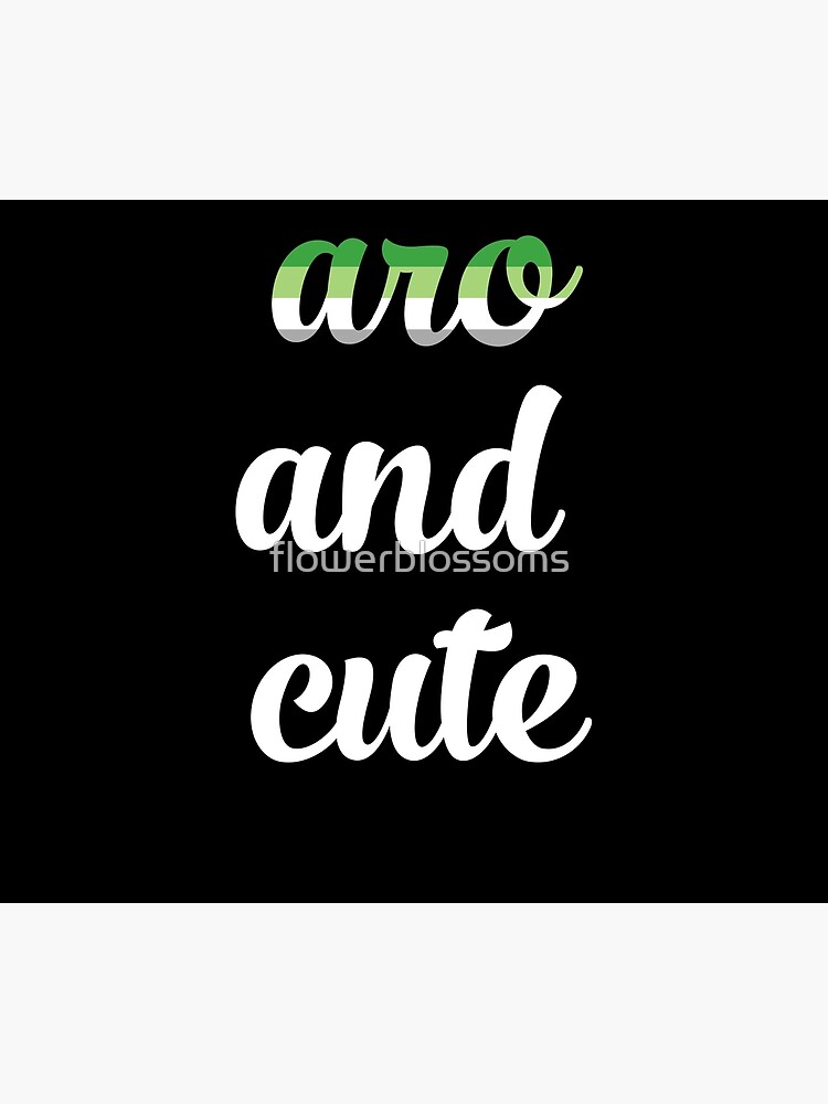 "Cute aro - aromantic pride flag" Poster by flowerblossoms | Redbubble