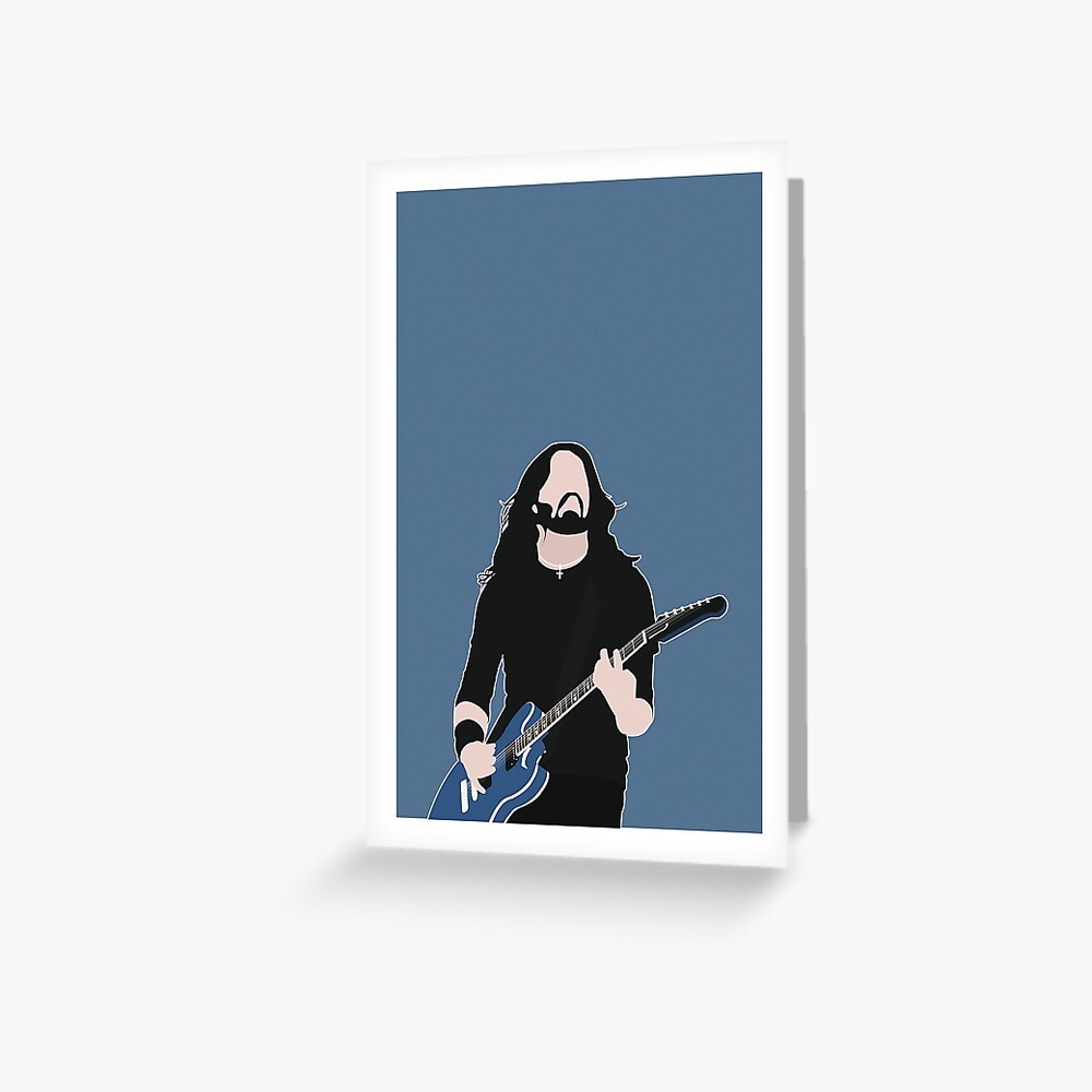 "Dave Grohl" Greeting Card for Sale by barneyrobble | Redbubble