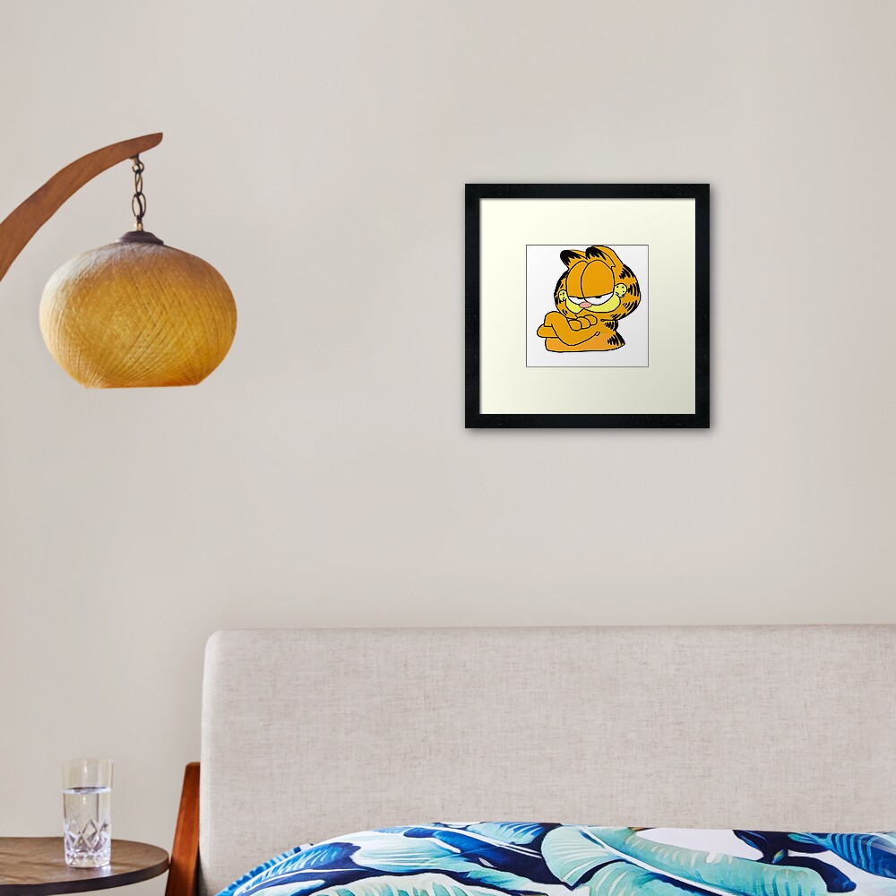 "best garfield style" Framed Art Print for Sale by RNEdesign | Redbubble