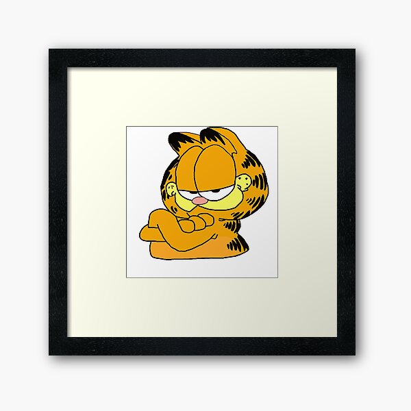 "best garfield style" Framed Art Print for Sale by RNEdesign | Redbubble