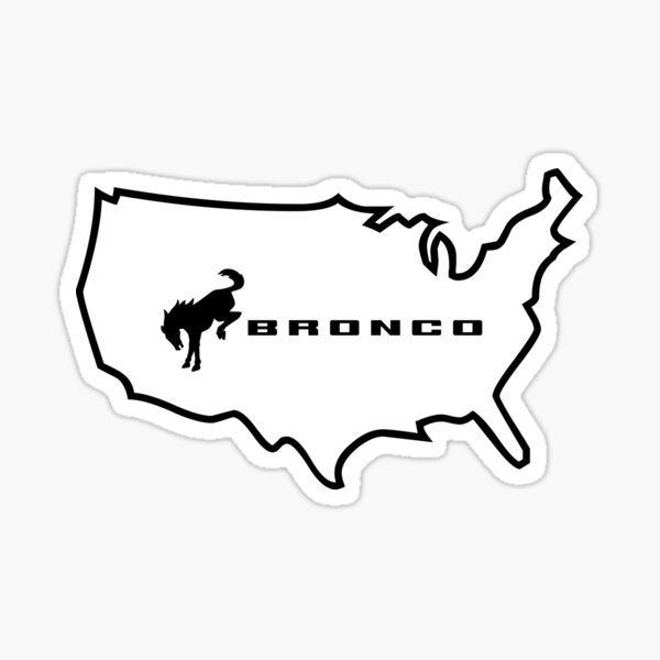 "Ford Bronco" Sticker for Sale by DomGDesign | Redbubble