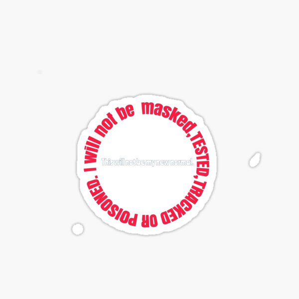 "New normal" Sticker by Sameer91 | Redbubble