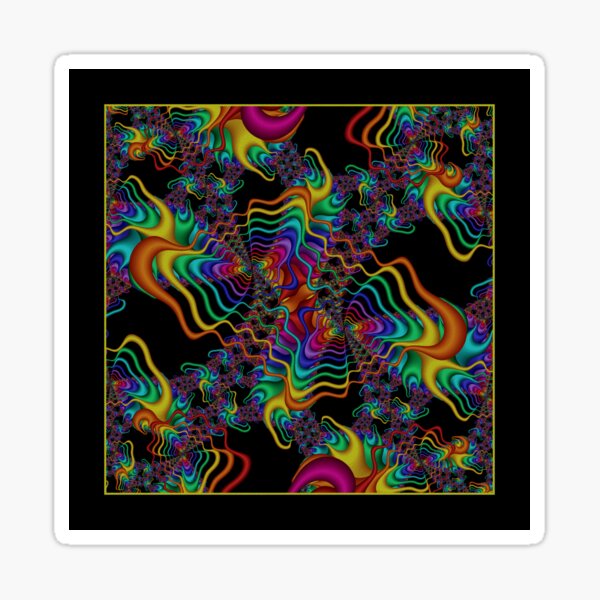 "The Vibrations Shawl" Sticker for Sale by owlspook | Redbubble