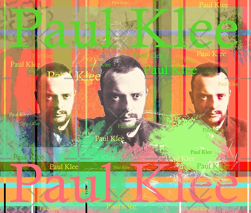 «retrato creativo de Paul Klee, hermoso retrato de artista, el collage ...